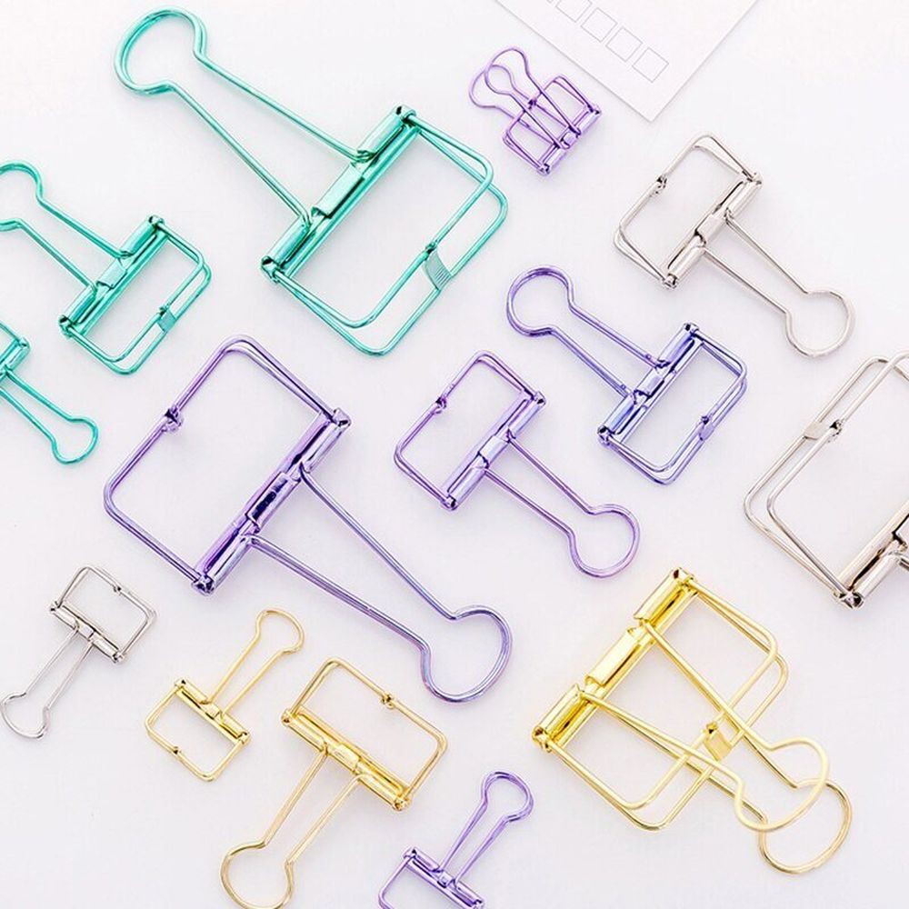 Jual Colorful Metal Wire Binder Clips / Paper Clip / Klip Kertas ...