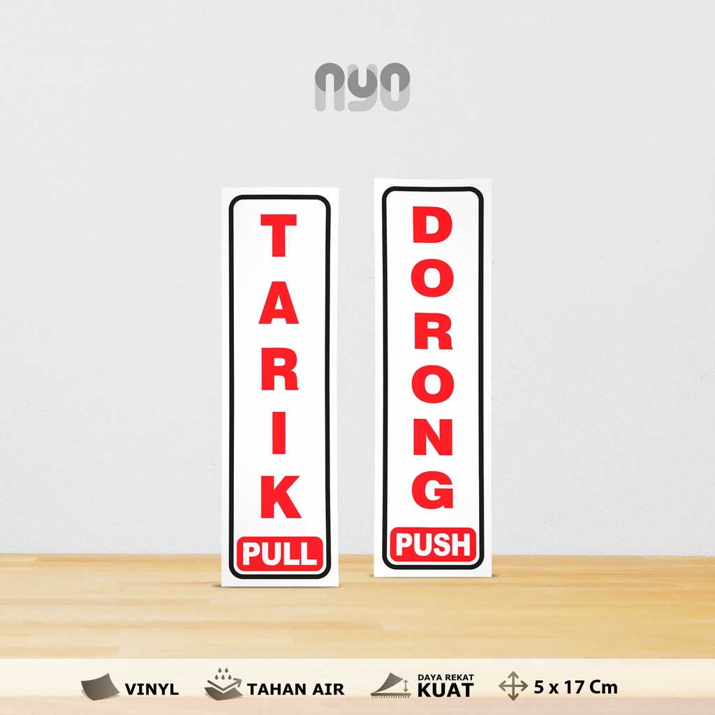 Jual STIKER PINTU TARIK DORONG 5000 /SET BAHAN BAGUS TAHAN AIR | Shopee ...