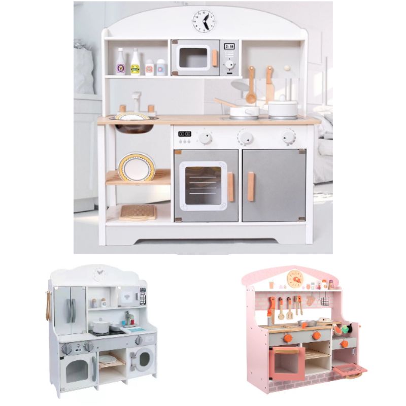 Jual Wooden toys kitchen set | Shopee Indonesia