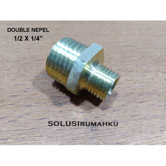 Jual DOUBLE NEPEL 1/2 X 1/4 INCH / dobel nepple nipel DRAT LUAR 2 SISI | Shopee Indonesia