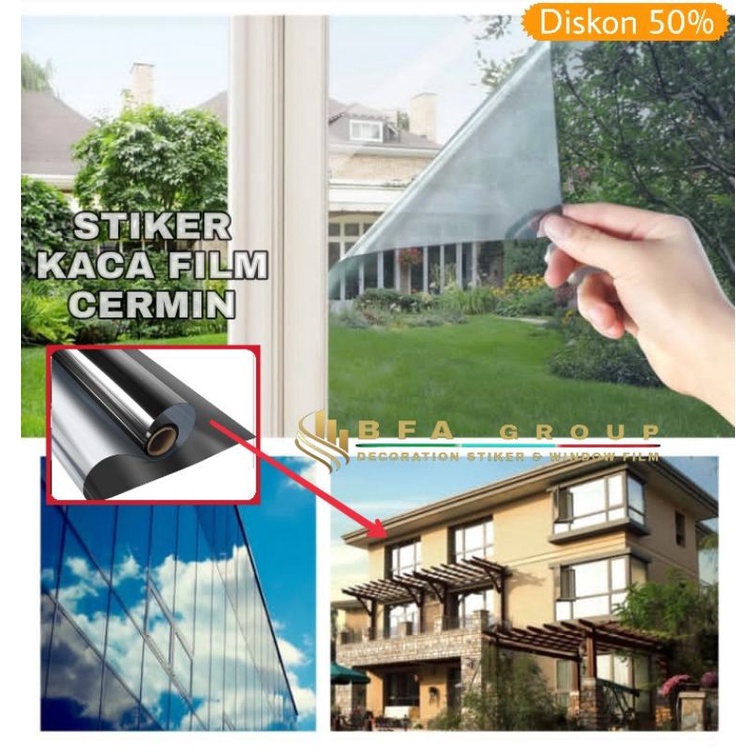 Jual KACA FILM Cermin Wallpaper Kaca One way Menahan sinar panas Kaca ...