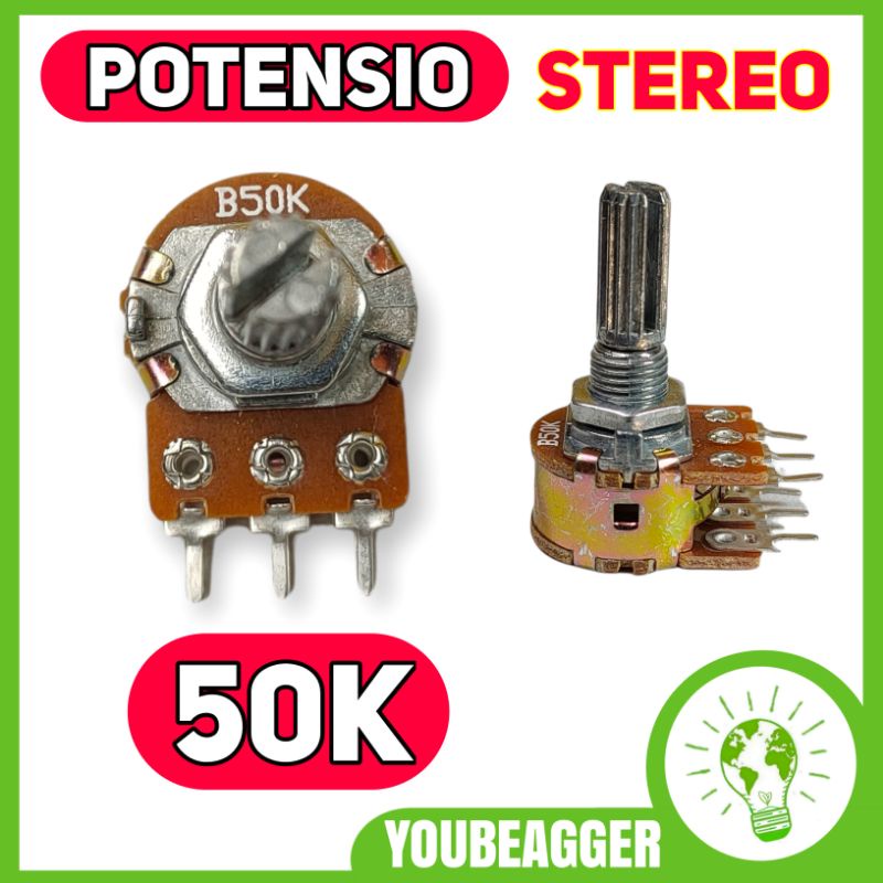 Jual Potensio 50k B50k Stereo | Shopee Indonesia