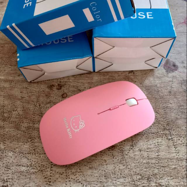 Jual MOUSE HELLO KITTY WIRELESS PINK | Shopee Indonesia