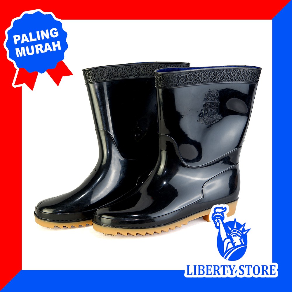 Jual Sepatu Boot Karet Pendek YUMEIDA RB1 Hitam Original | Shopee Indonesia