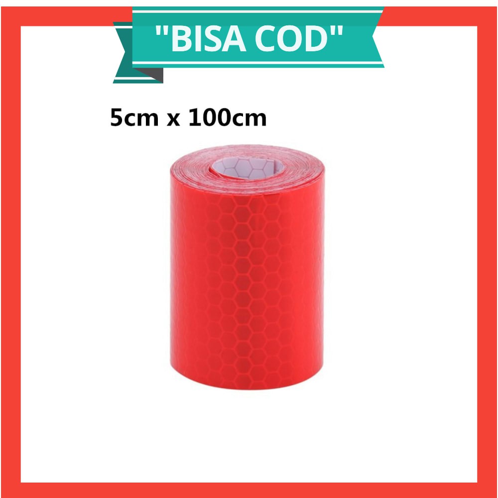 Jual TaffPACK Nano Car Reflective Sticker Warning Strip Tape Color ...