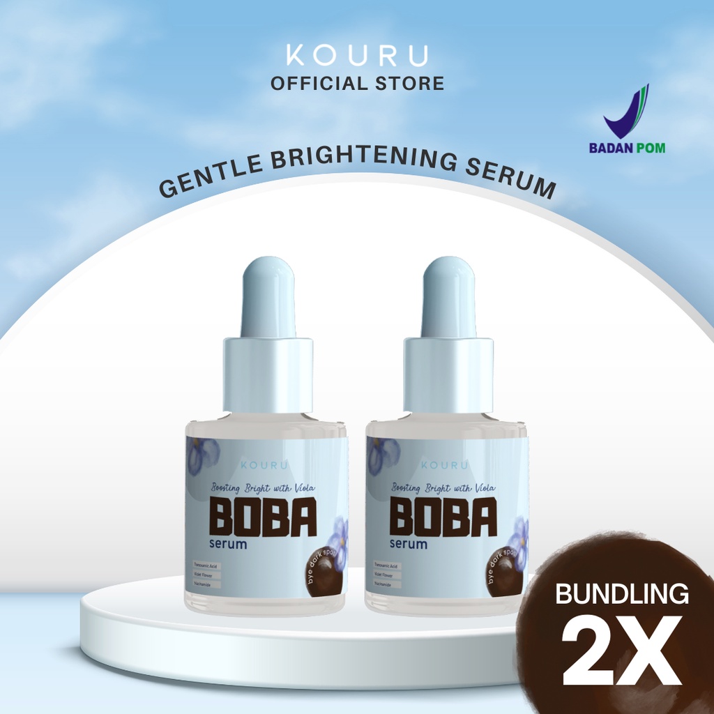 Jual KOURU Bundling 2pcs - Boosting Bright with Viola Serum - BOBA ...