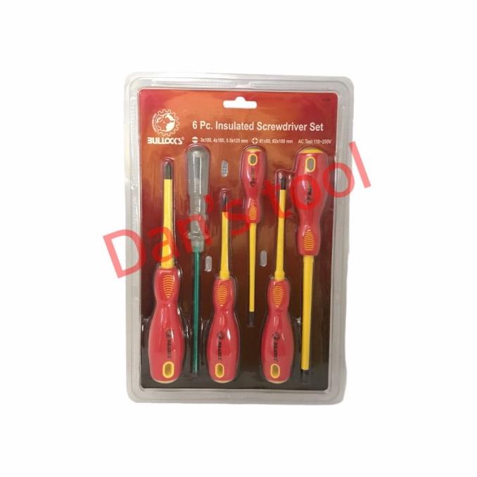 Jual Obeng Listrik BULLOCKS Set 6pc - Obeng Elektrik - Electric ...