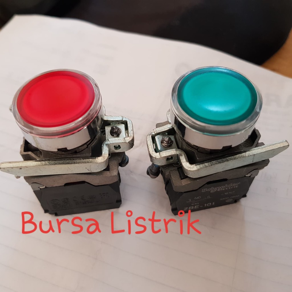 Jual PUSH BUTTON ILUMINASI SCHNEIDER XB4BW - Merah | Shopee Indonesia