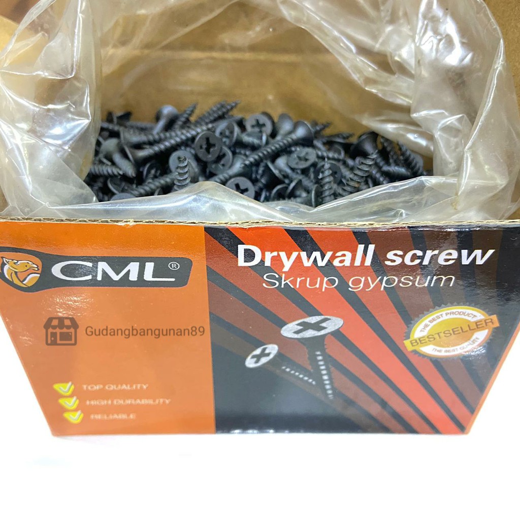 Jual Skrup Gypsum 6 x 1 in Drywall Screw/Sekrup Gipsum Baut Gypsum Per KG Per Kotak 6 x 1 6 x 1 ...