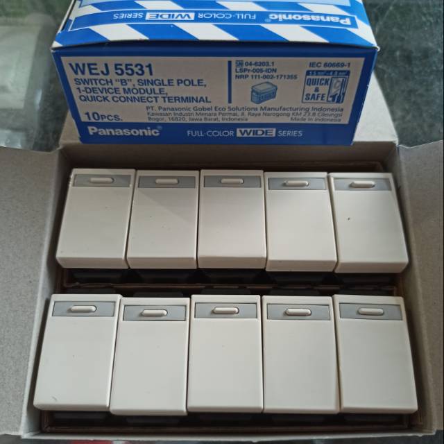 Jual Saklar Biji Panasonic WEJ-5531(box 10 biji) | Shopee Indonesia
