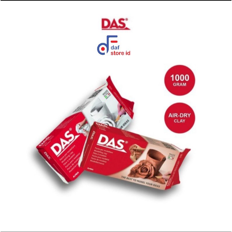 Jual DAS MODELLING CLAY 1 KG / TANAH LIAT DAS | Shopee Indonesia