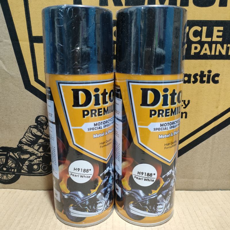 Jual Pilok Pilox Cat Diton Premium Pearl White H9188 9188 Mutiara Putih 400cc Cat Semprot Diton ...