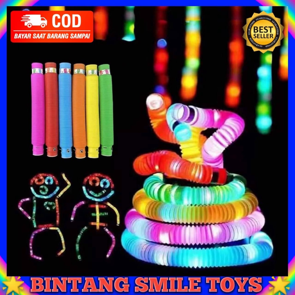Jual MAINAN ANAK PIPA LAMPU POP PIPES TUBE LED / MAINAN ANAK PIPA ...