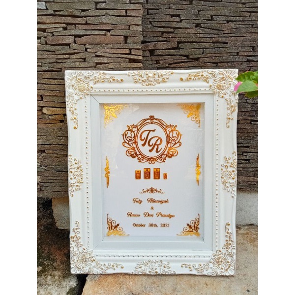Jual MAHAR FRAME KLASIK AKRILIK GOLD MEWAH / MAS KAWIN PERNIKAHAN UANG ...