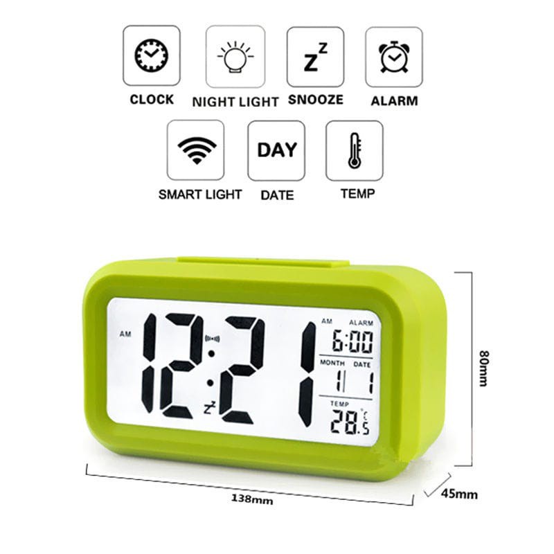 Jual Jam Meja Weker Digital SMART CLOCK Alarm Modern | Shopee Indonesia
