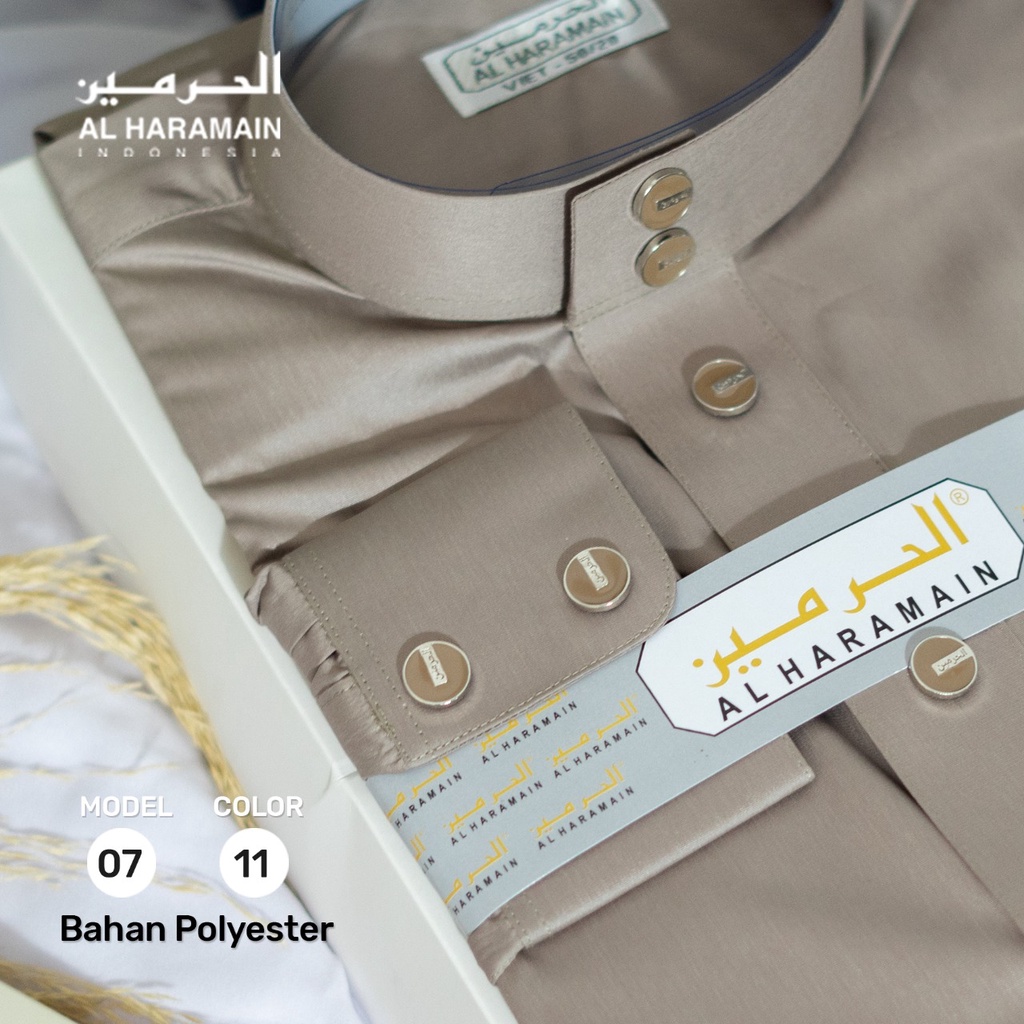 Jual Al Haramain Jubah / Gamis Dewasa Premium Manset (07) | Cream l ...
