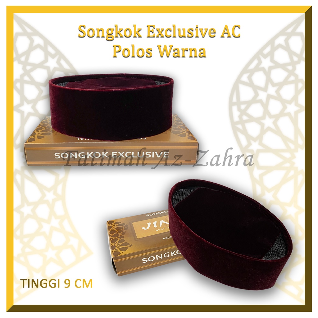 Jual Songkok Merah Premium Exclusive Jindan Special Bludru Merah Marun ...