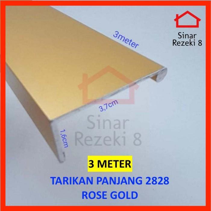 Jual Profil Tarikan Panjang GOLD 2828 Aluminium Handle Frame Kitchen ...