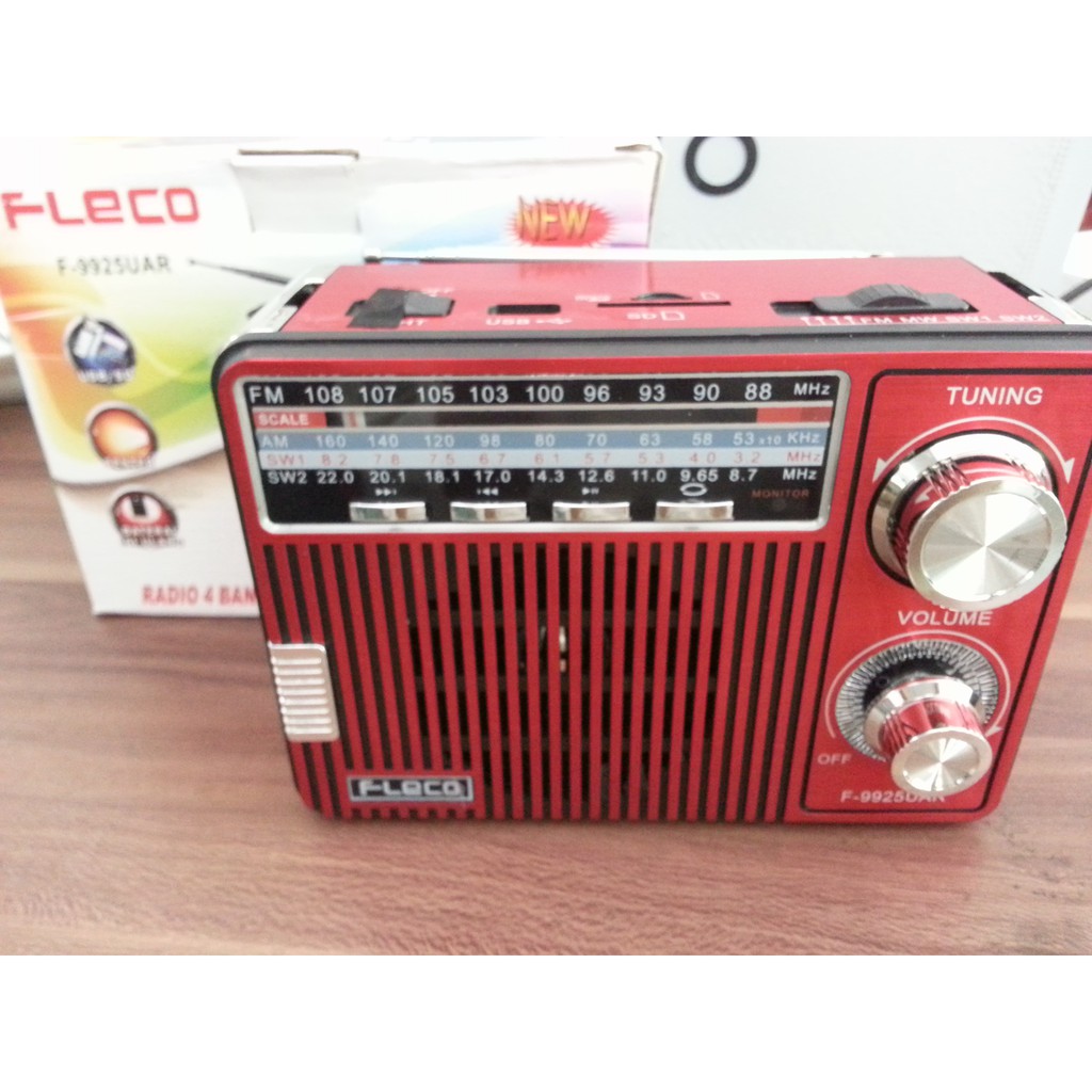 Jual Fleco Speaker + Radio antena + Senter + USB SD + Jack Mic F-9925BT ...