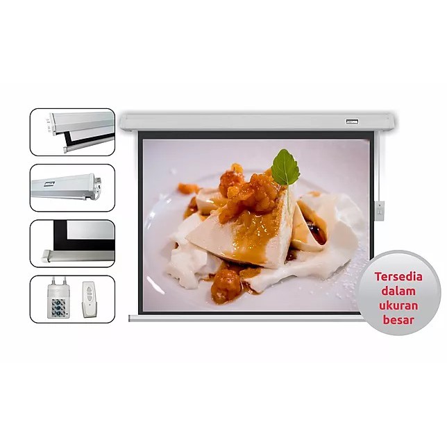 Jual Layar Proyektor BRITE Motorized Screen 70" (Layar Motor 70 ...