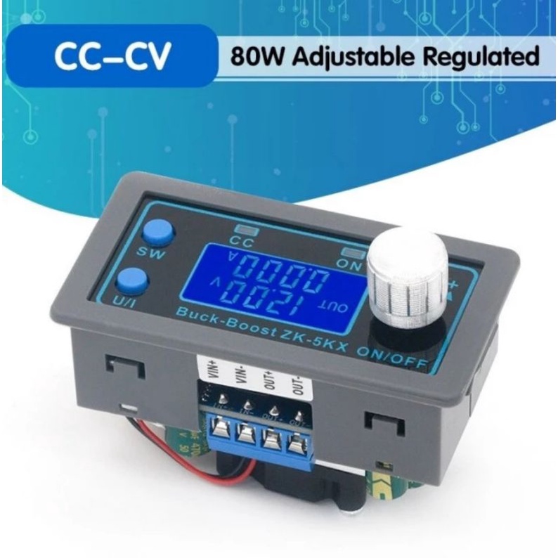 Jual DC Buck Boost Converter Programmable CC CV 0.6-36V 5A 5V 12V 24V ...