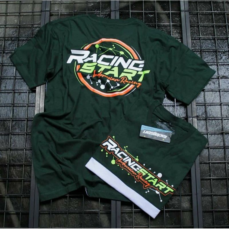 Jual KAOS RACING START ORIGINAL TR396 WARNA HIJAU BOTOL PUTIH | Shopee ...