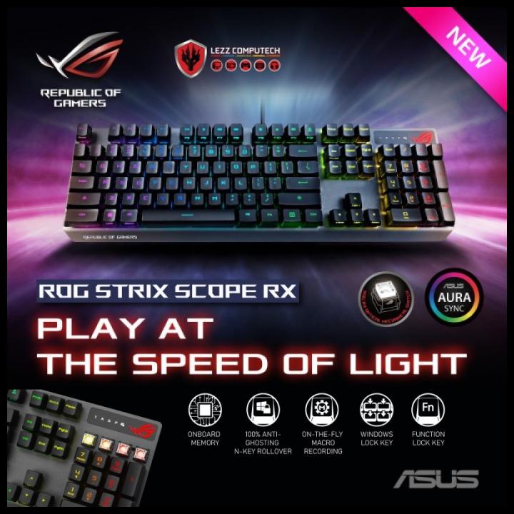 Jual Asus Rog Strix Scope Rx Red Mechanical Gaming Keyboard | Shopee ...