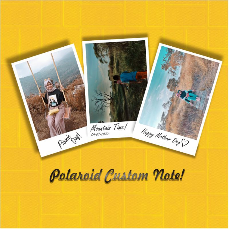 Jual Polaroid Custom Note ( Cetak Polaroid Bisa Tambahin Teks) | Shopee ...