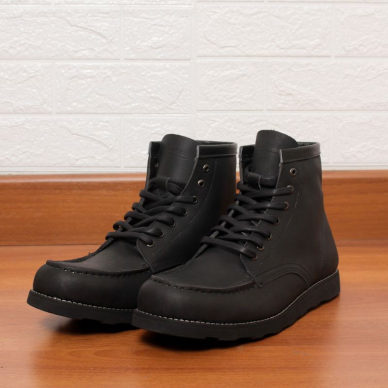 Jual Sepatu boots pria wingred original Boston Footwear Bahan kulit ...