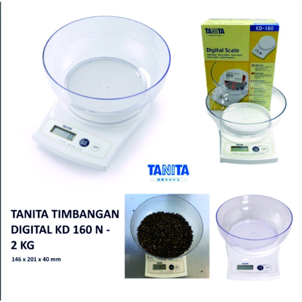 Jual Tanita timbangan digital KD 160 N - 2kg | Shopee Indonesia
