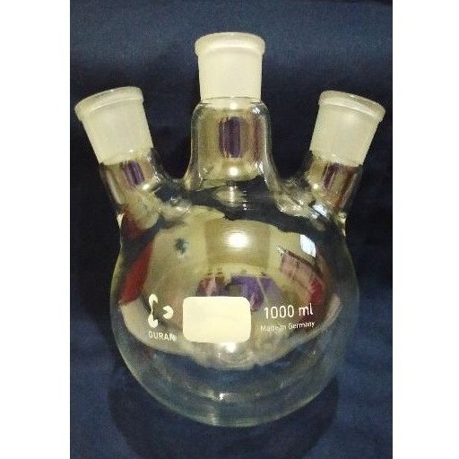 Jual BOILING Flask 3 NECK 1000 ML / LABU DIDIH 1000 ML SCHOOT DURAN ...