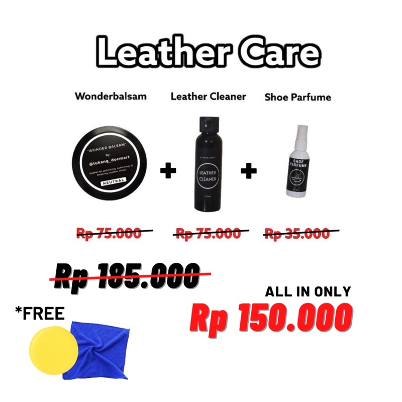 Jual LEATHER CARE KIT / PAKET PERAWATAN SEPATU (Dr.martens, Redwing ...