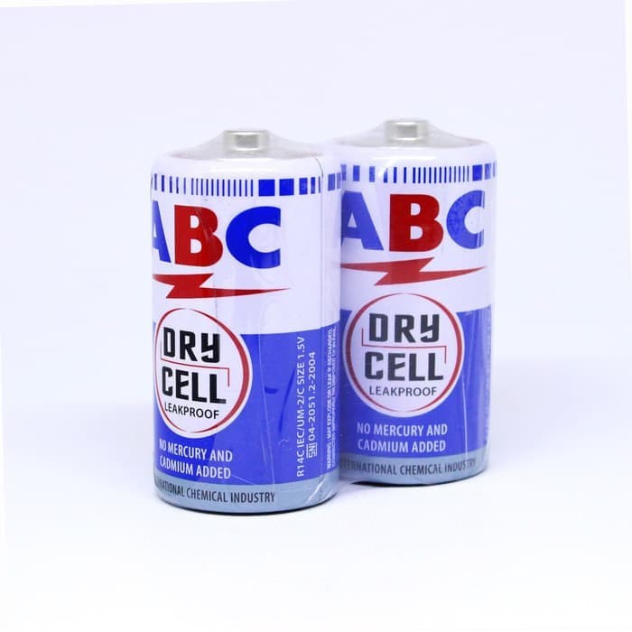 Jual Baterai ABC Size C LR14 Isi 2 ukuran sedang 1,5 V Dry Cell Battery ...