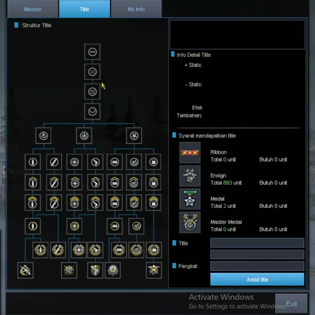 Jual CHAR POINTBLANK / CHAR PB - MAJOR FULL TITLE - BINTANG FULL TITLE ...