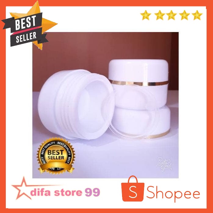 Jual POT CREAM 12.5 PUTIH PUTIH BAHAN PP ( Paket isi 10 pcs ) | Shopee ...