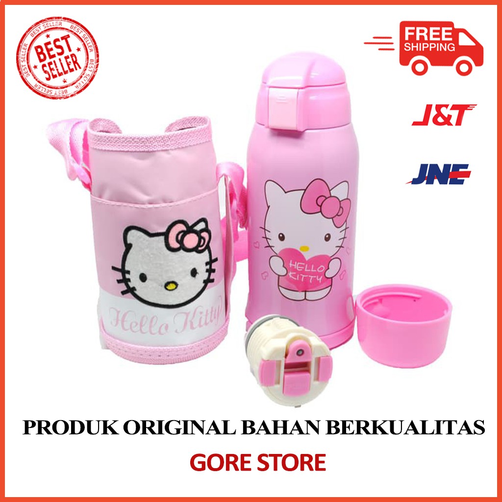 Jual Termos Air Panas Doraemon Hello Kitty Stainless Steel 600ML dengan ...