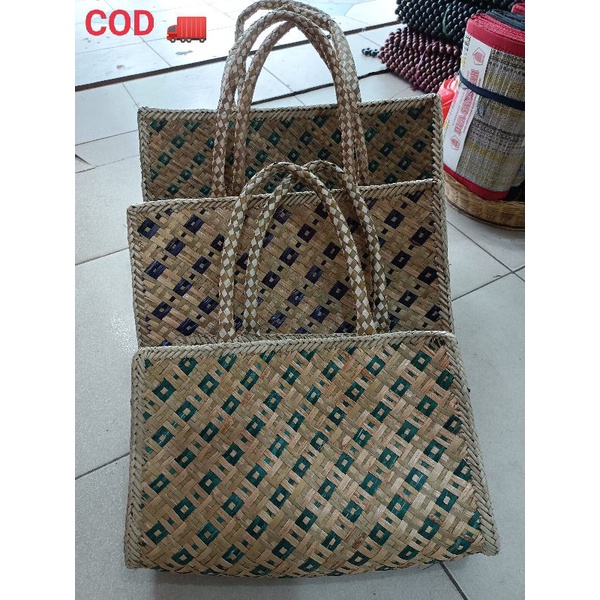 Jual tas purun asli kerajinan tradisional Kalimantan | Shopee Indonesia