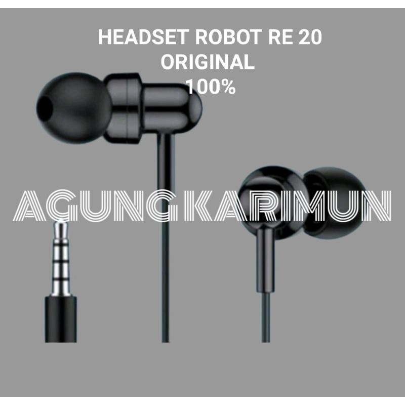 Jual HEADSET ROBOT RE 20 ORIGINAL 100% | Shopee Indonesia