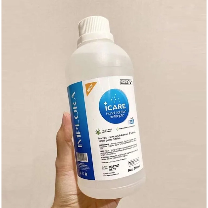 Jual [BPOM] IMPLORA ICARE HAND SANITIZER / ANTISEPTIC / DISINFECTANT ...