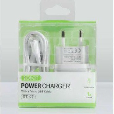 Jual Charger Robot RT-K7 1A & K7S 1.2A MICRO QUICK carger Micro USB ...