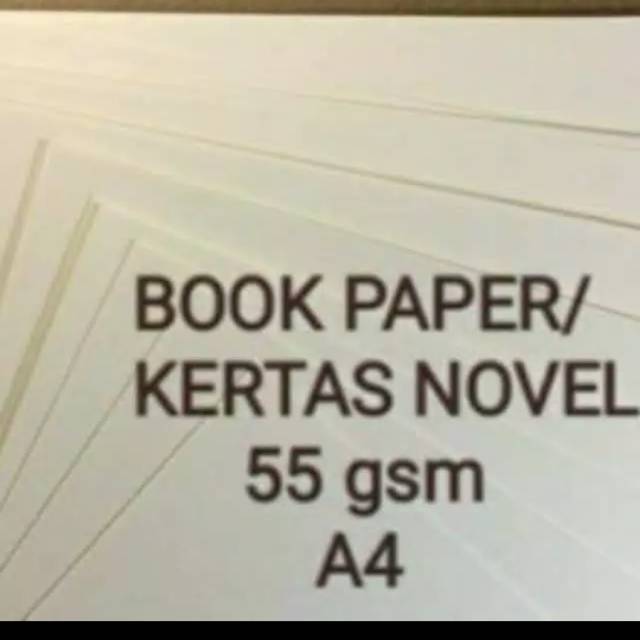 Jual Kertas book paper/kertas novel 55 gsm A4 500 lembar | Shopee Indonesia