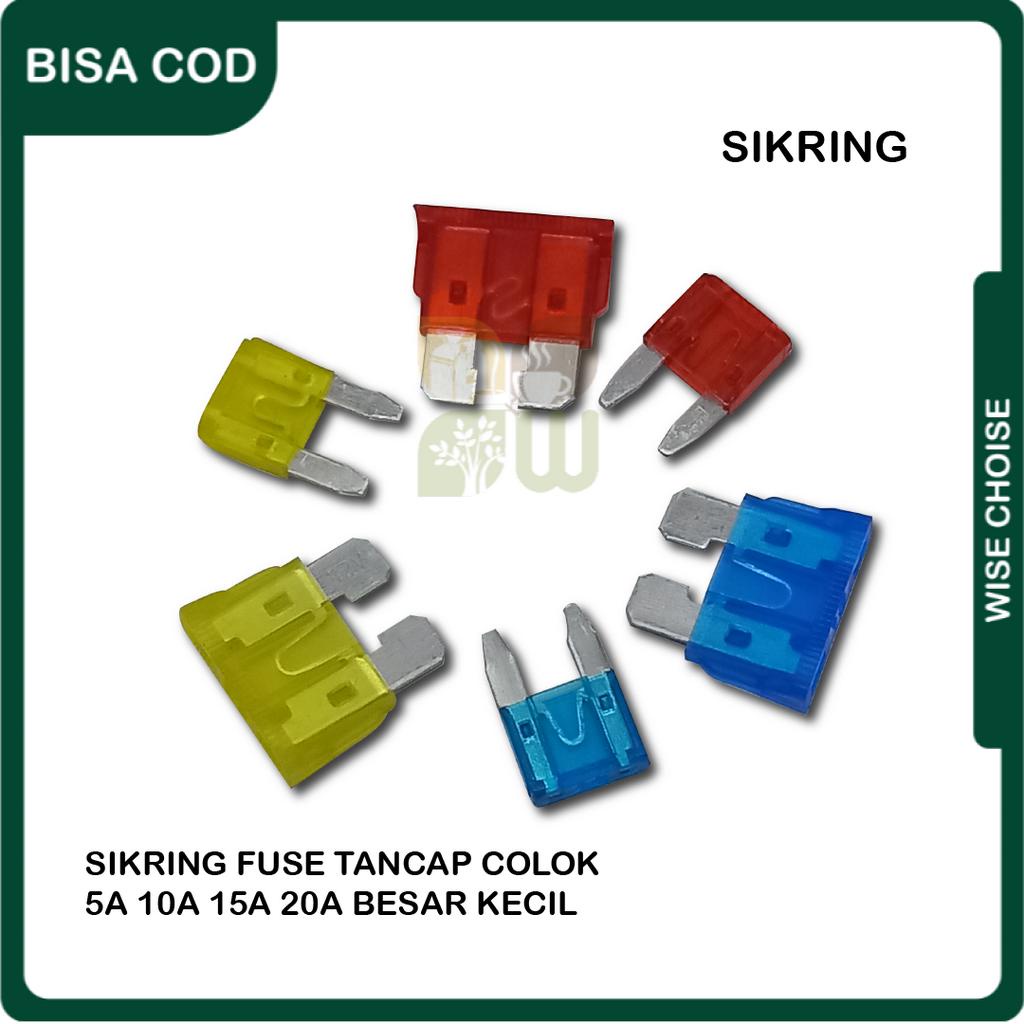 Jual Sikring Sekring Fuse Tancap Colok 5a 10a 15a 20a Besar Kecil ...