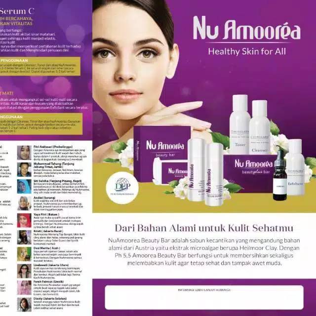 Jual BROSUR NU AMOOREA TERLARIS/NUAMOERA/AMOORA/AMORA/AMOOREA/amoora | Shopee Indonesia