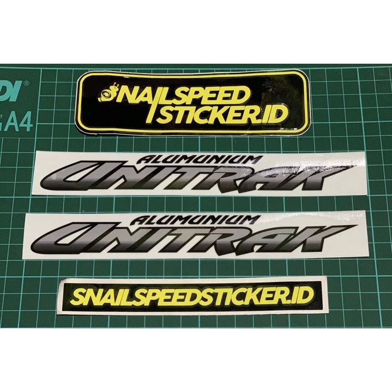 Jual sticker arm motor universal Alumunium Unitrack set 23cm | Shopee ...