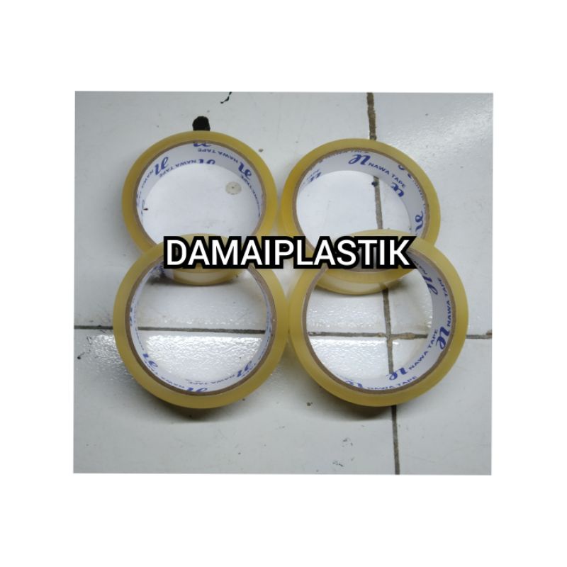 Jual Isolasi 1 Inch 72 Yard Solasi Lakban 24mm Isolatip Selotip Bening ...