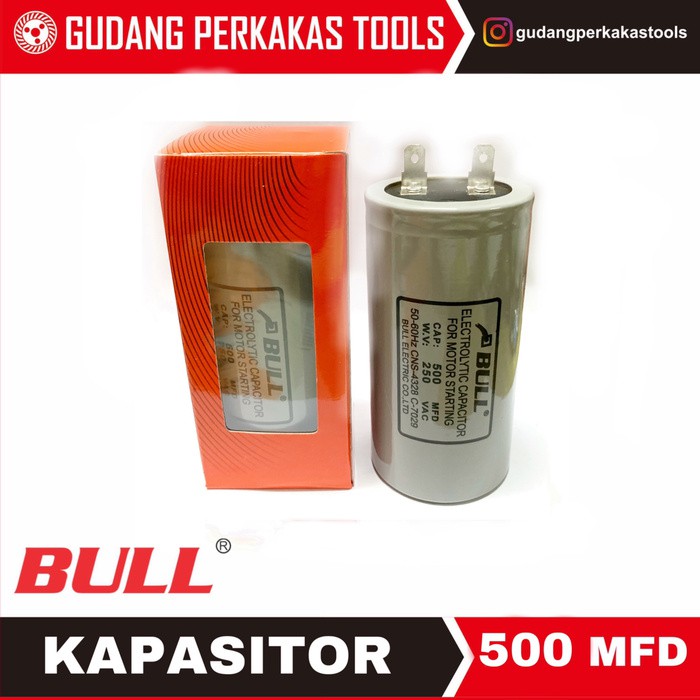 Jual SBO Kapasitor | capacitor 500MFD BULL BURUAN | Shopee Indonesia