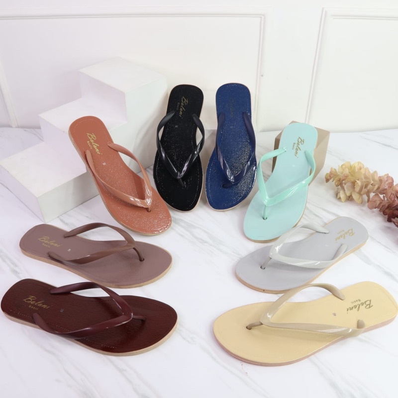 Jual ( BASIC ) Boloni japit wanita/sandal wanita/sandal japit wanita/sandal basic | Shopee Indonesia
