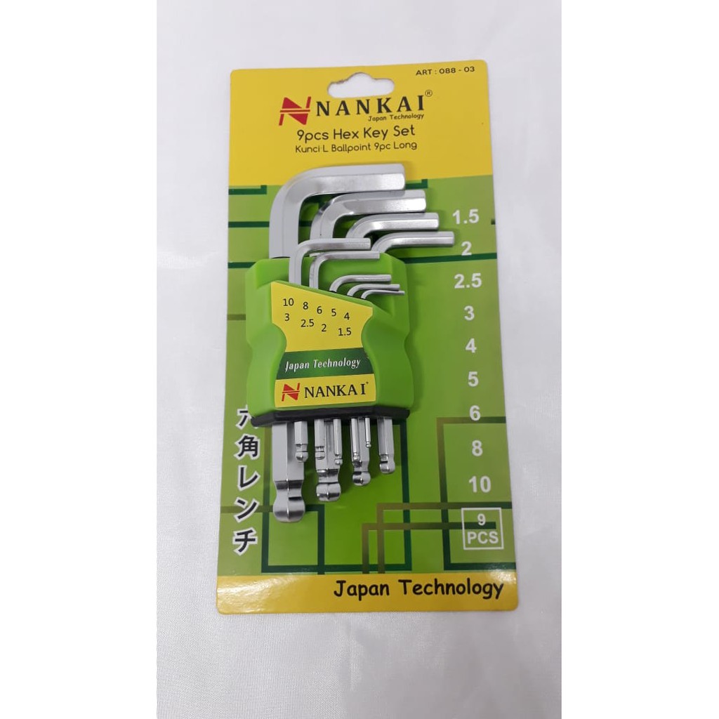 Jual PENDEK KUNCI L HEXAGON BULAT SEGI ENAM BALL POINT HEX KEY SEGI ...