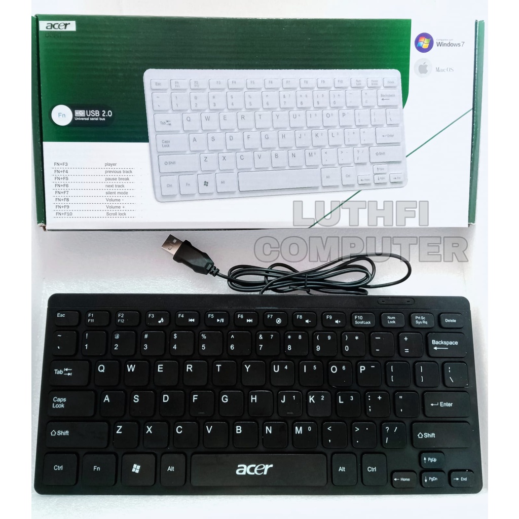 Jual Keyboard Mini Acer / Keyboard Mini / Keyboard Usb Mini Branded ...