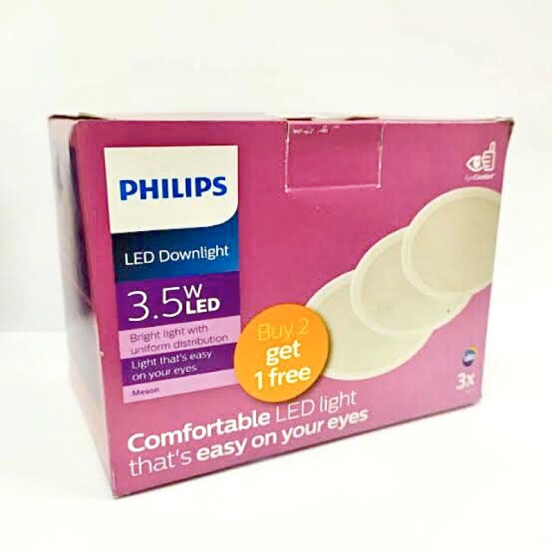 Jual PHILIPS DOWNLIGHT LED PAKET BELI 2 GRATIS 1 MESON 3.5W 3.5WATT 3,5W 3,5WATT 3 INCH 59441 ...